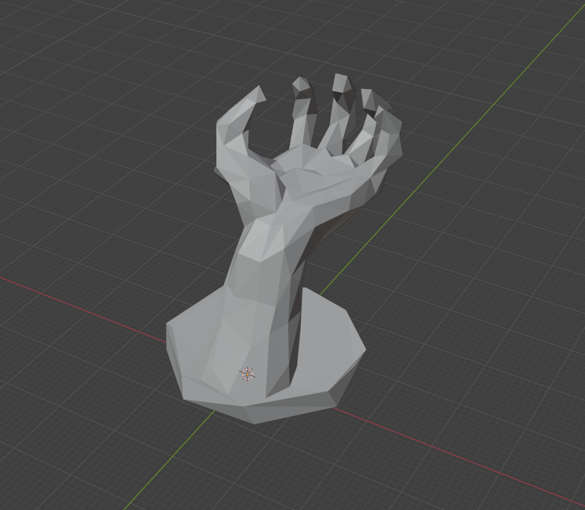 Low Poly Hand Stand by Spikeon | Download free STL model | Printables.com