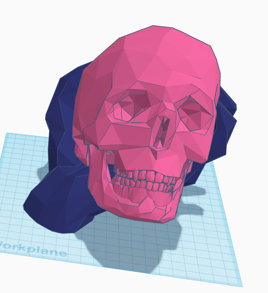 Low Poly Skull Hand Stand by Spikeon Studio | Download free STL model ...