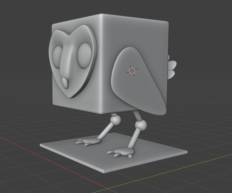 Owl model from the Blender Tutorial by Dani M | Download free STL model ...