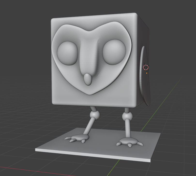 Owl model from the Blender Tutorial by Dani M | Download free STL model | Printables.com