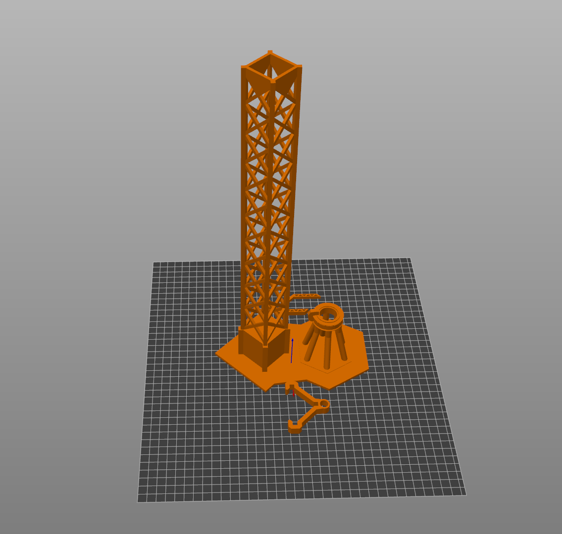 Spaceship and Tower w. SpaceX Starship look (Updated) / Tour de ...