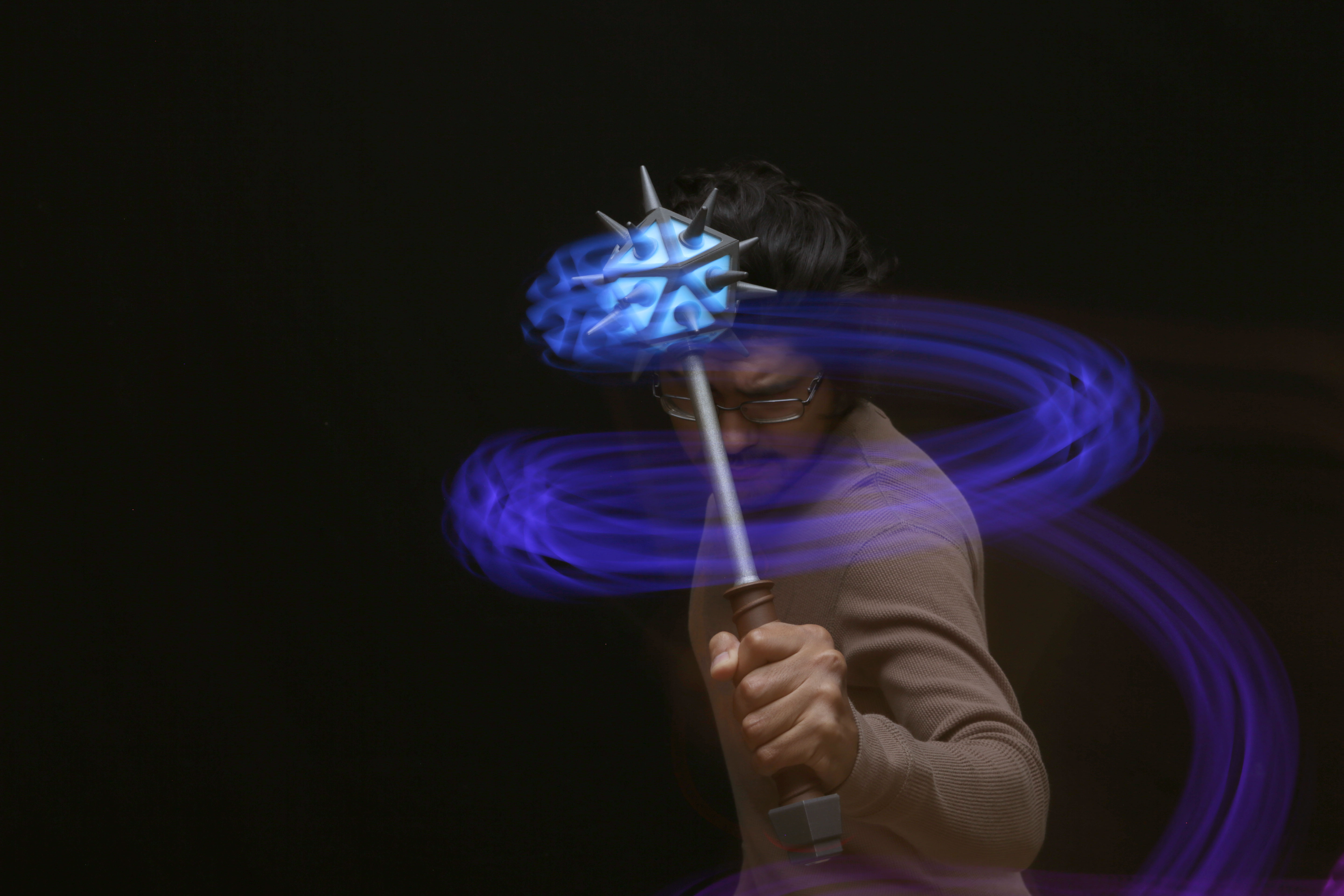 Glowing Icosahedron Mace with Spikes by Adafruit | Download free STL ...