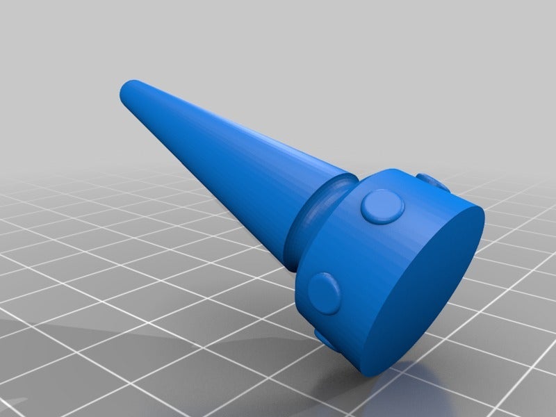 Glowing Icosahedron Mace with Spikes by Adafruit | Download free STL ...