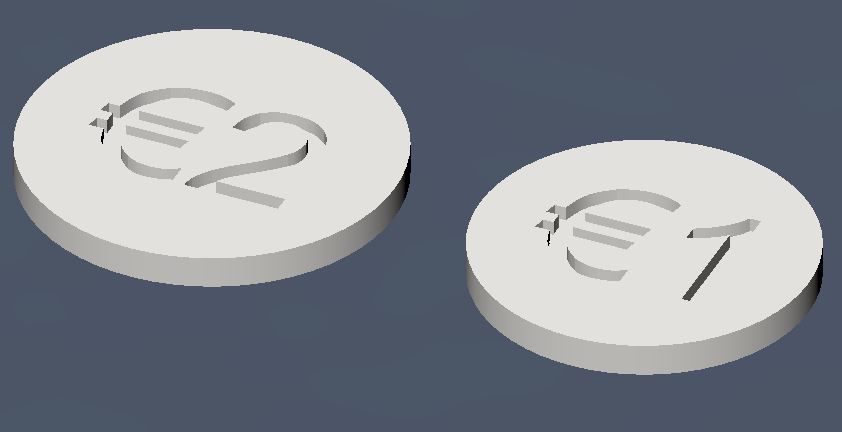 Euro Shopping trolley coins by jattie | Download free STL model ...