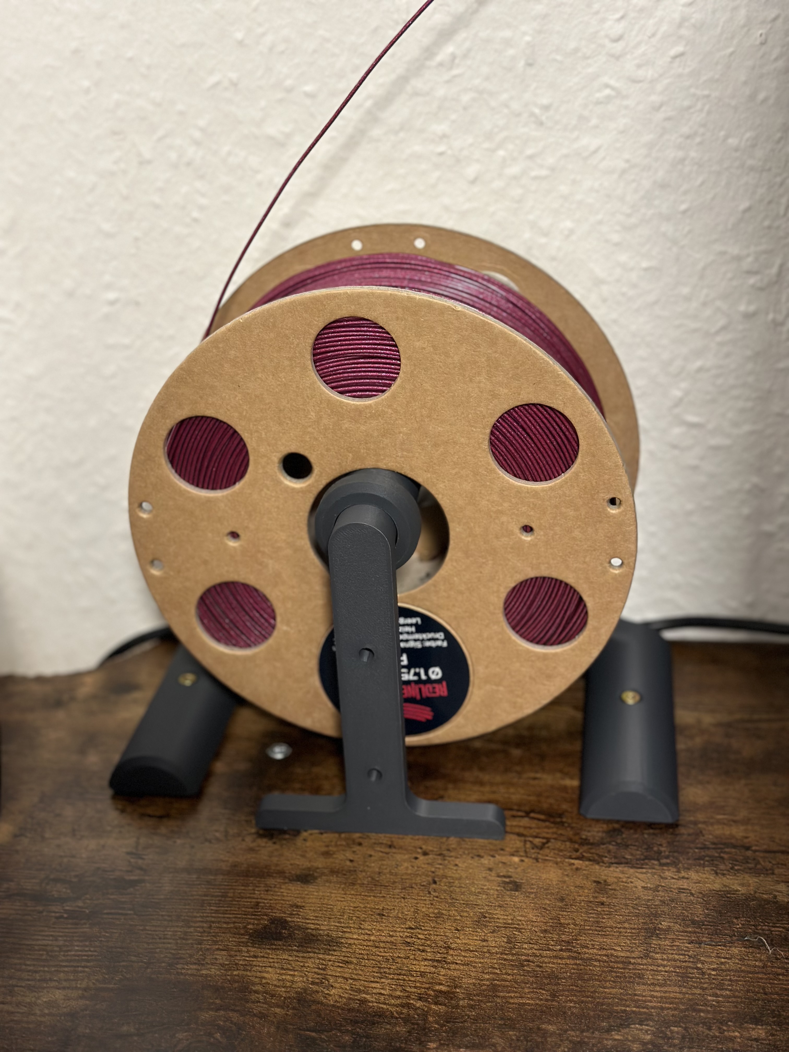 Simple Spool Holder Remix (including optional support leg) by Neopyx3D ...