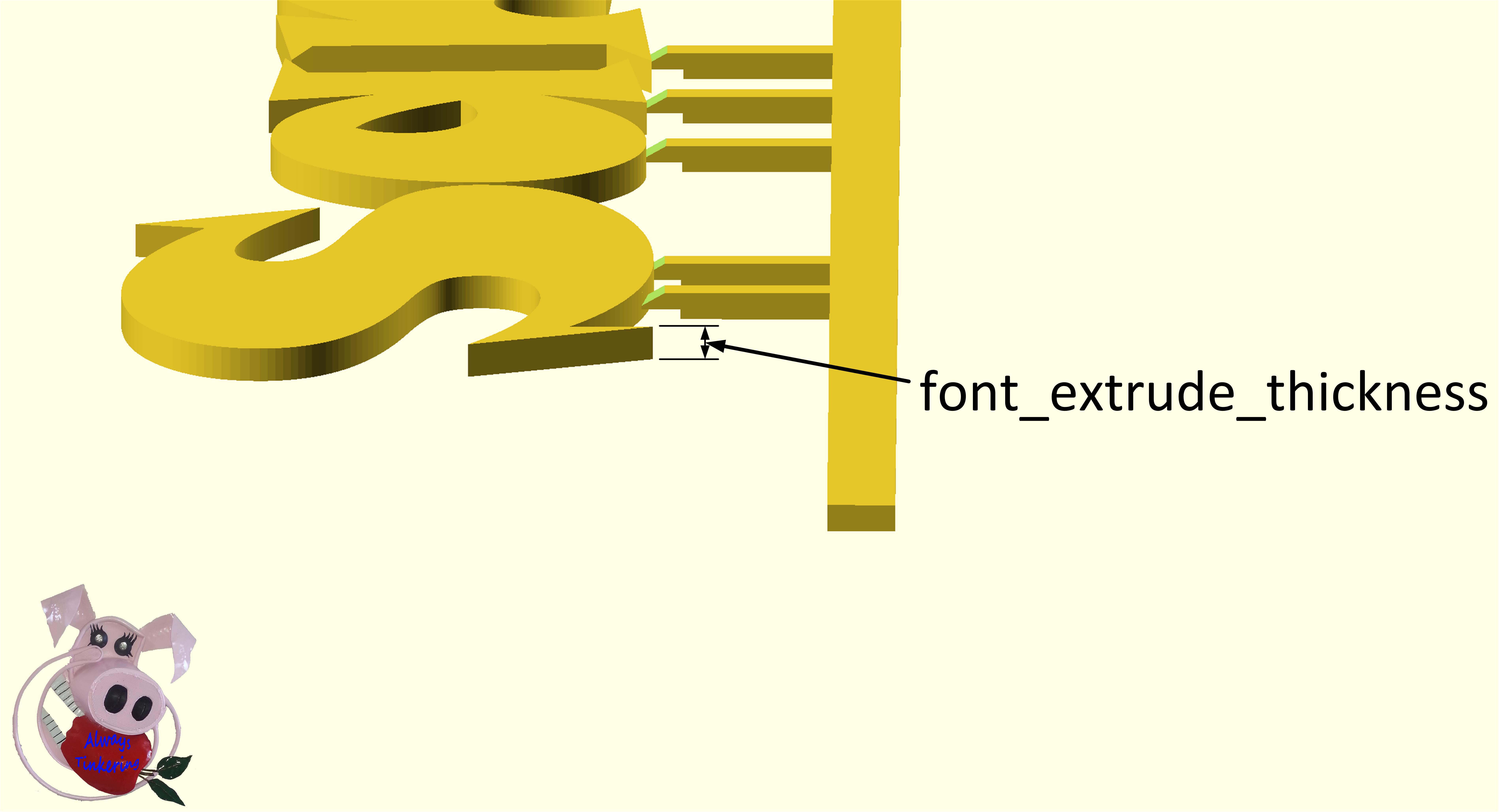 3D Text on a Breakaway Bar by AlwaysTinkering | Download free STL model ...