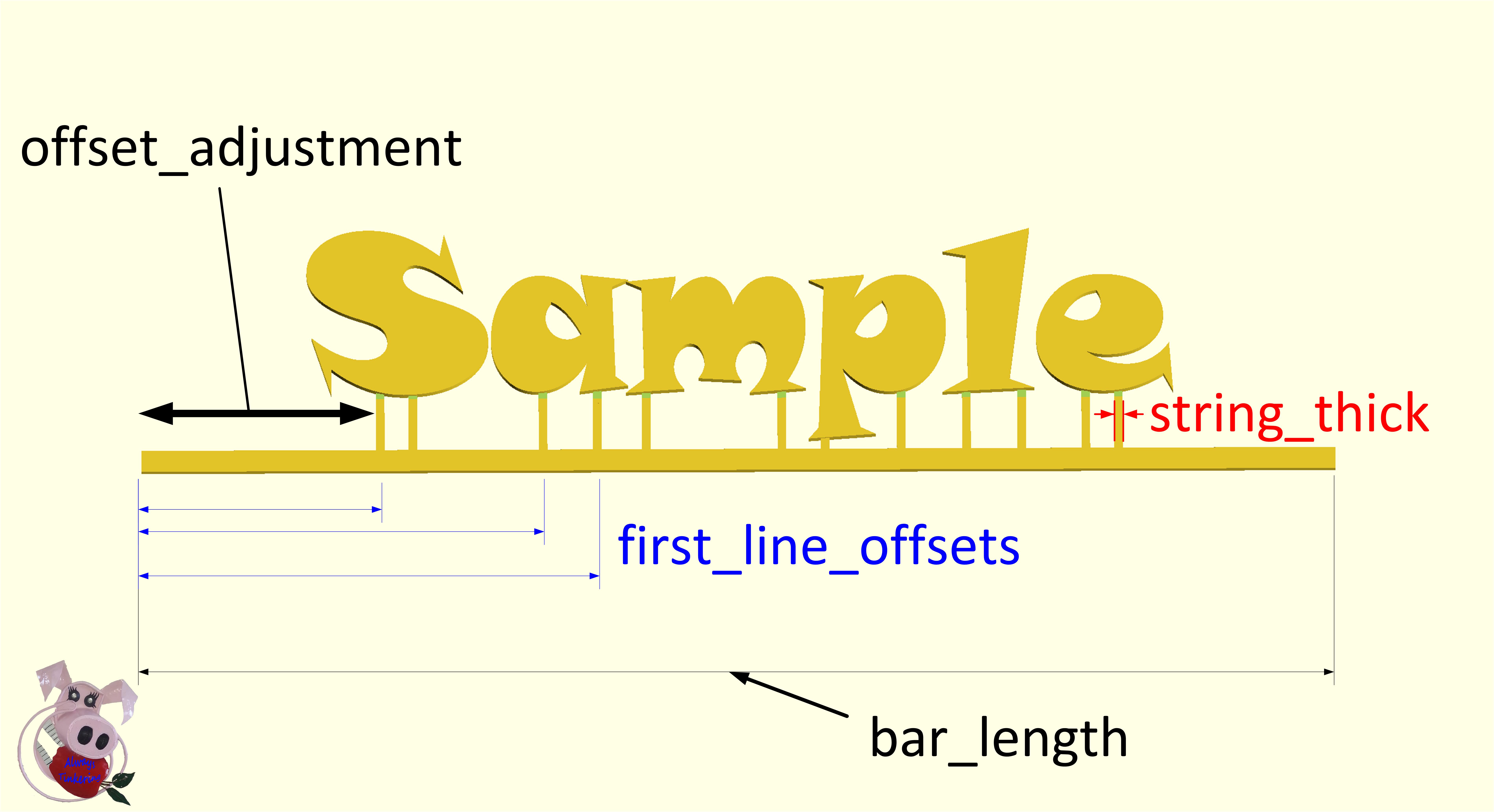 3D Text on a Breakaway Bar by AlwaysTinkering | Download free STL model ...