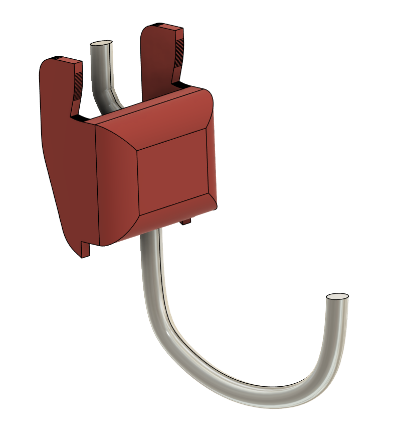 Wall Control - Standard Peg Metal Hook Lock - Small Hooks (1/8 in) and ...