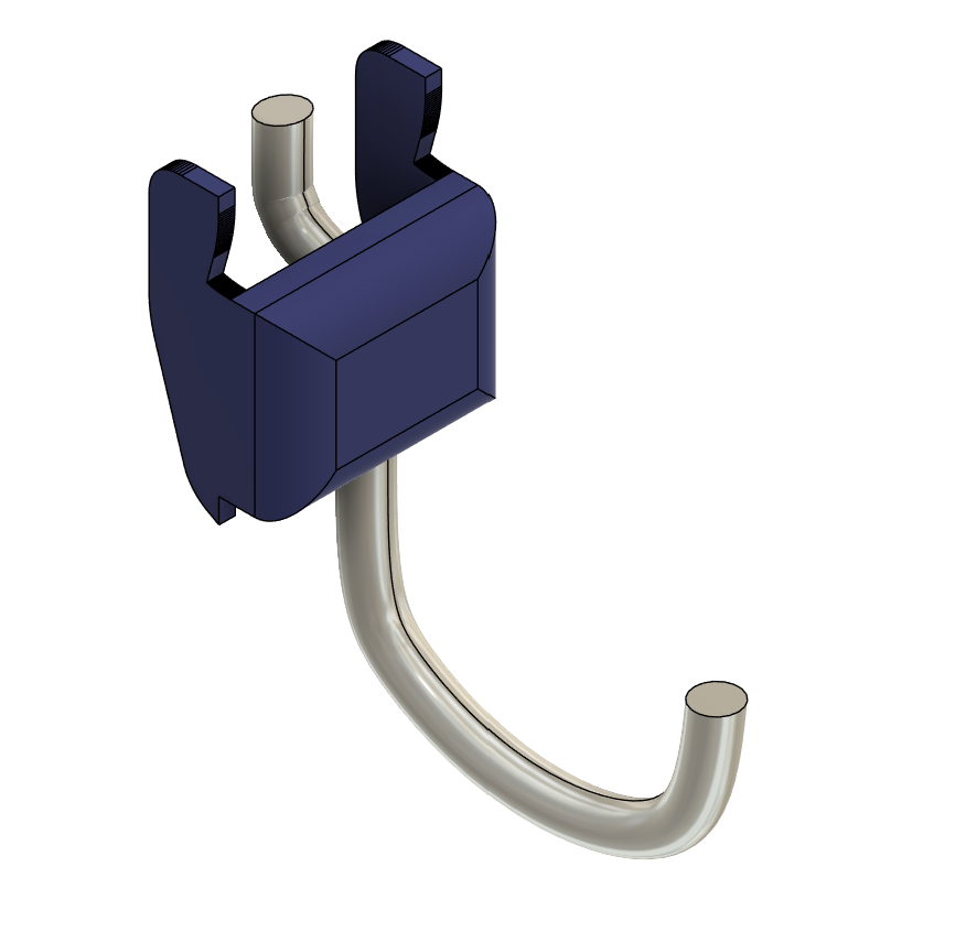 Wall Control - Standard Peg Metal Hook Lock - Small Hooks (1/8 in) and ...