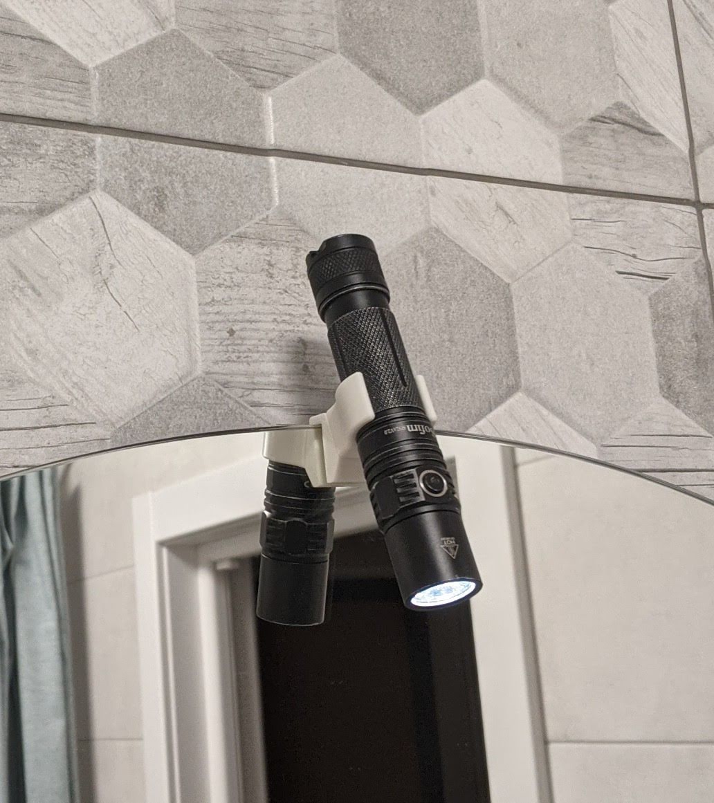 Flashlight mirror holder by tearandfix | Download free STL model ...