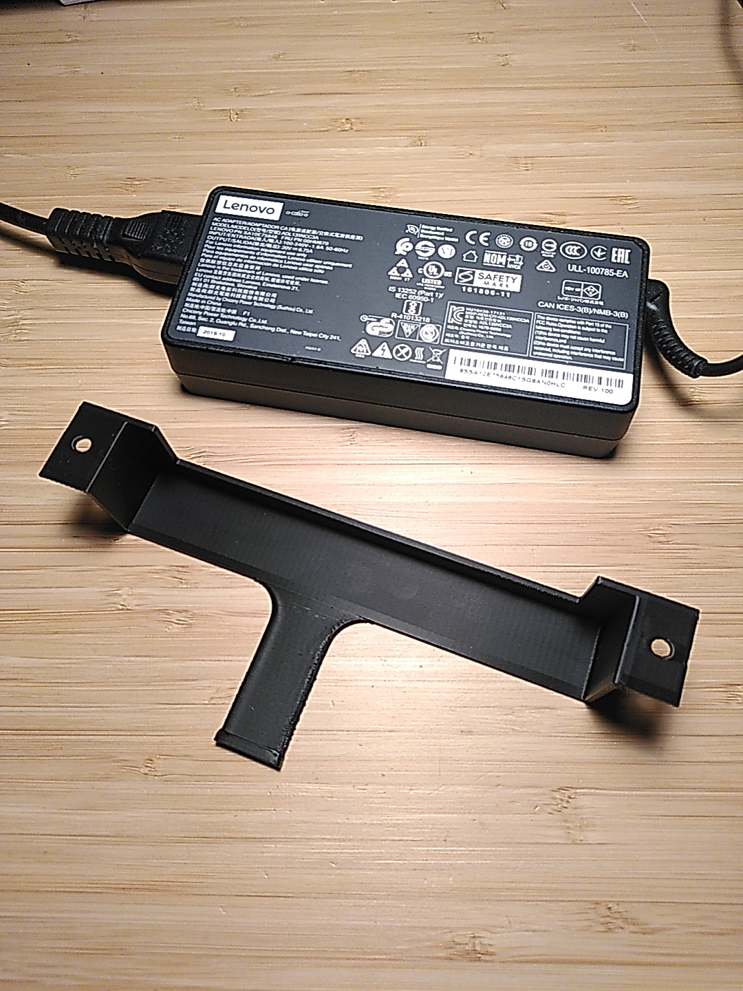 Under desk AC adapter holder by Tobbii | Download free STL model ...