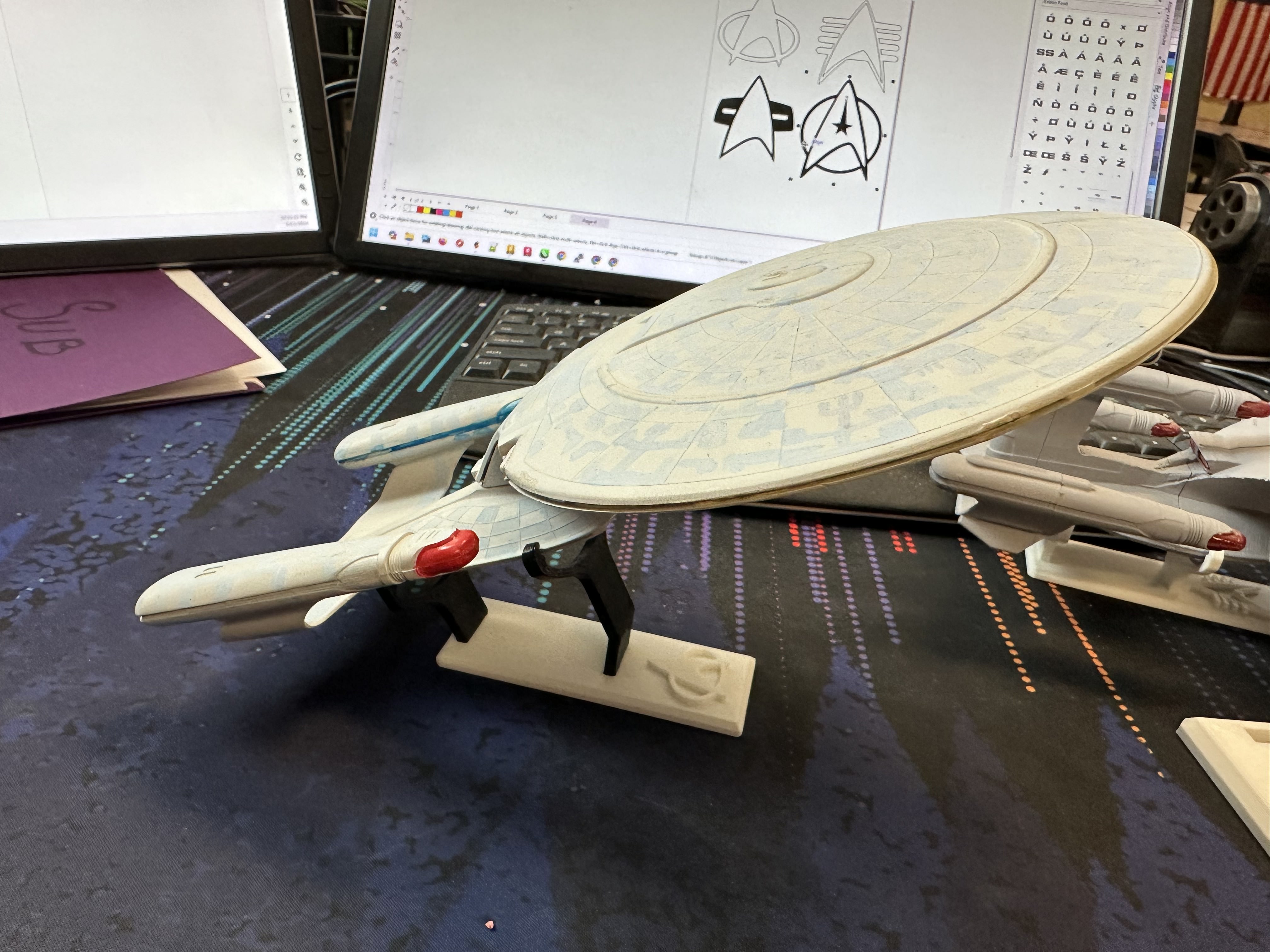 Star Trek Galaxy/Nebula Class Model Stands by Stephan | Download free ...