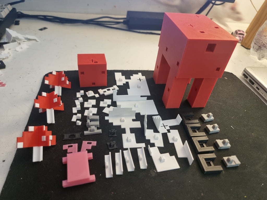 Minecraft Mooshroom by beccaclarebear | Download free STL model ...