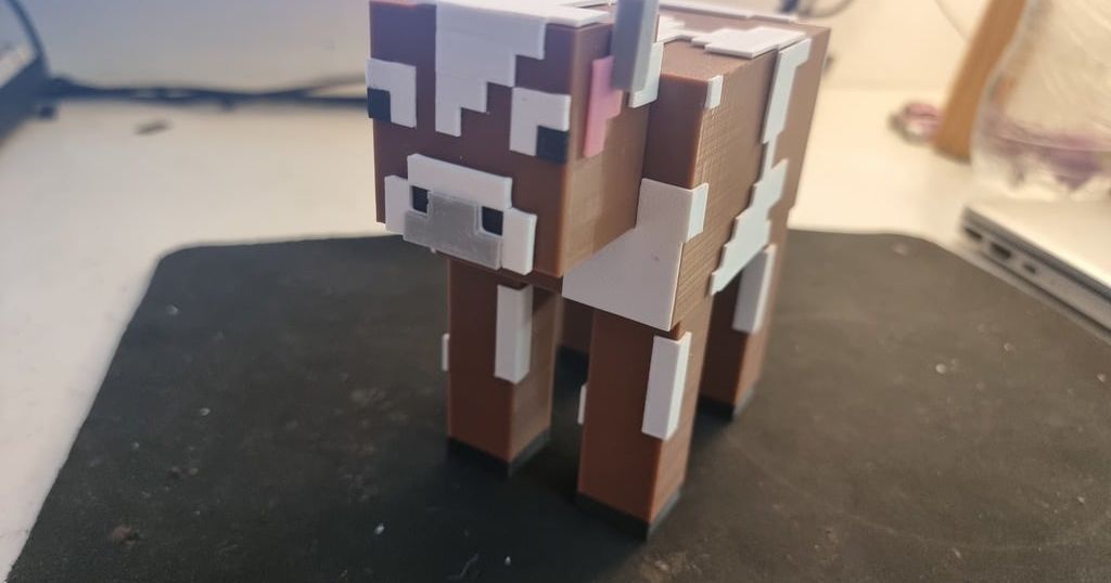 Minecraft cow by beccaclarebear | Download free STL model | Printables.com