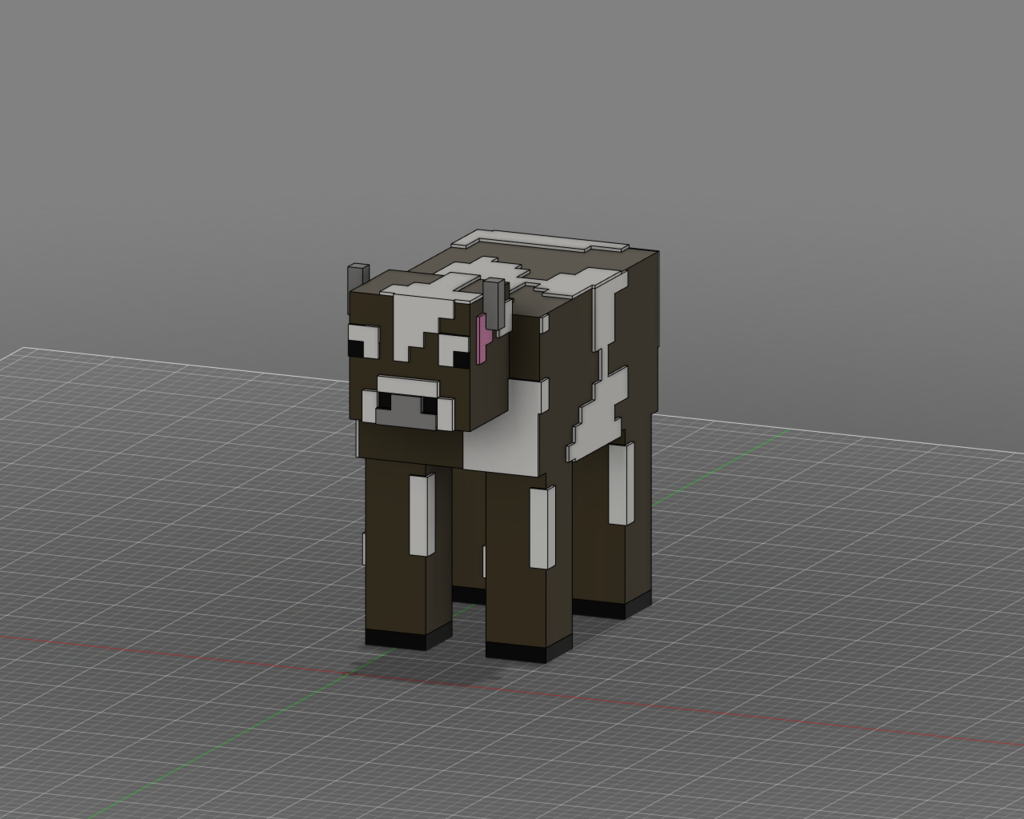 Minecraft cow by beccaclarebear | Download free STL model | Printables.com