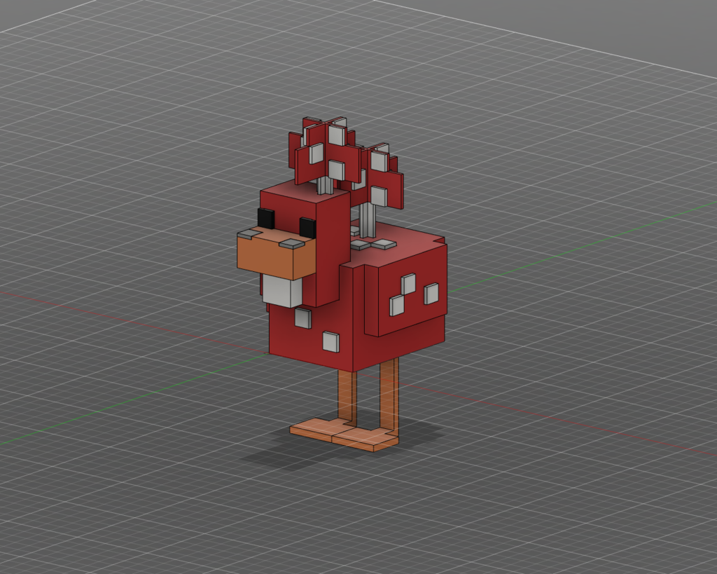 Minecraft Cluckshroom by beccaclarebear | Download free STL model ...