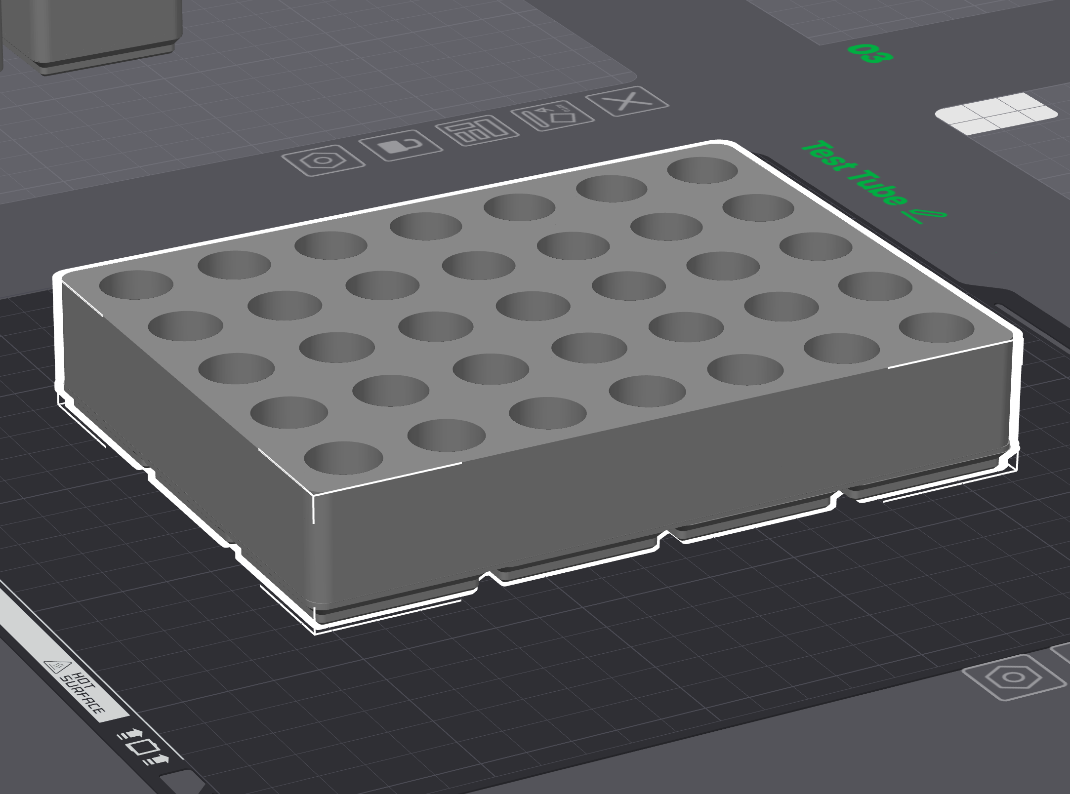 Gridfinity test tube holders 3x4, 2x2, 3x3, 4x4, 5x5 by andytownsend247 ...