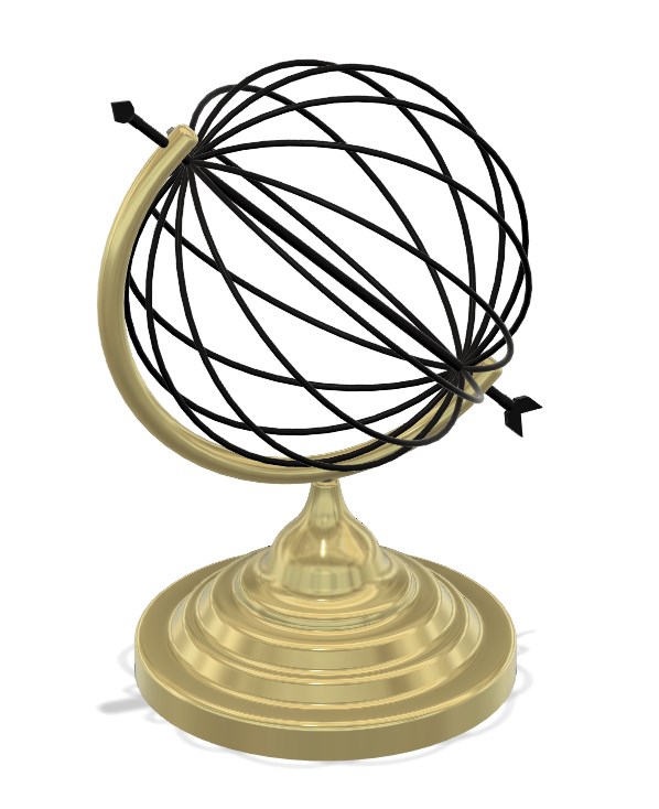 decoration globe by Duo de Choc - Maker | Download free STL model ...
