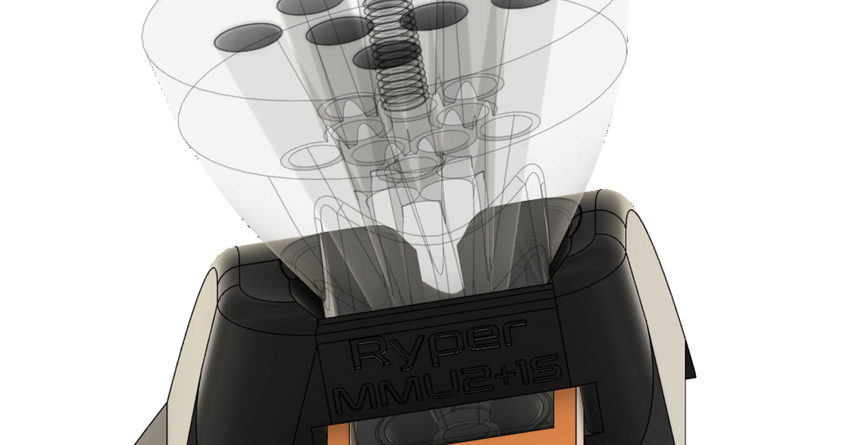 Mini Splitter v2 for MMU2+1s mod by Ryper3D | Download free STL model ...