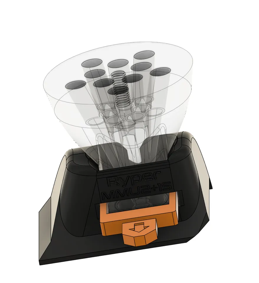 Mini Splitter v2 for MMU2+1s mod by Ryper3D | Download free STL model ...