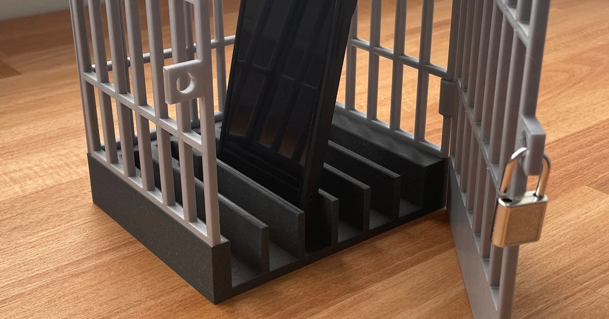 Cell Phone Jail / vězení na mobil by ArgiCZ | Download free STL model ...