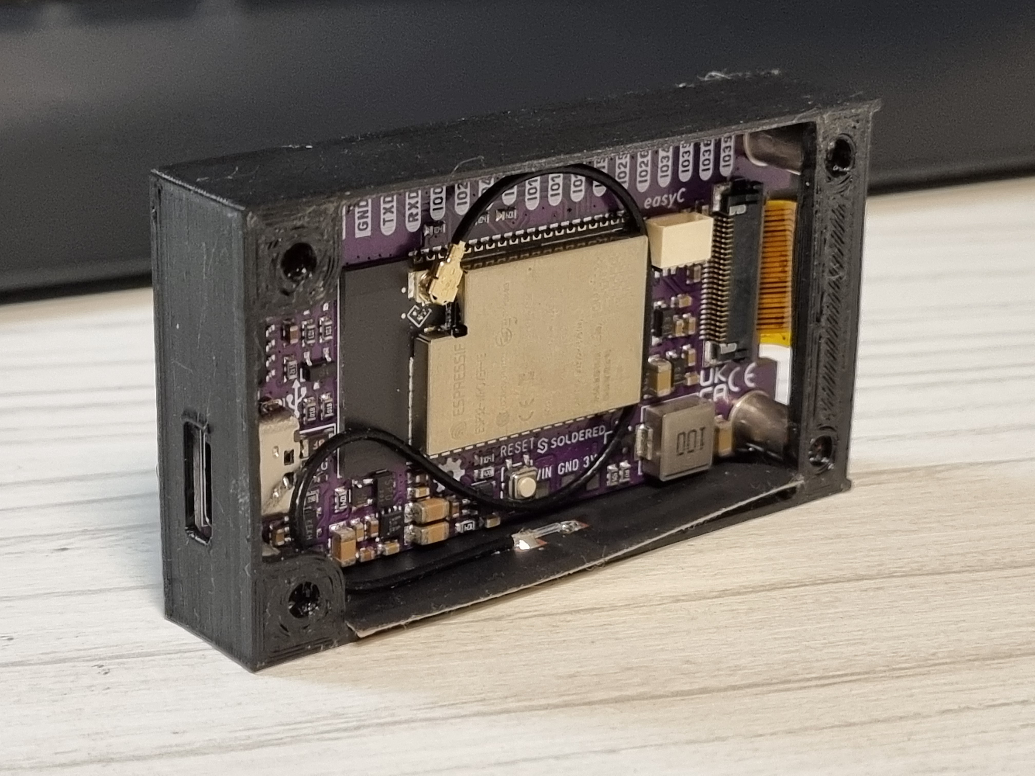 Soldered Inkplate 2 open back case by DaviB | Download free STL model ...