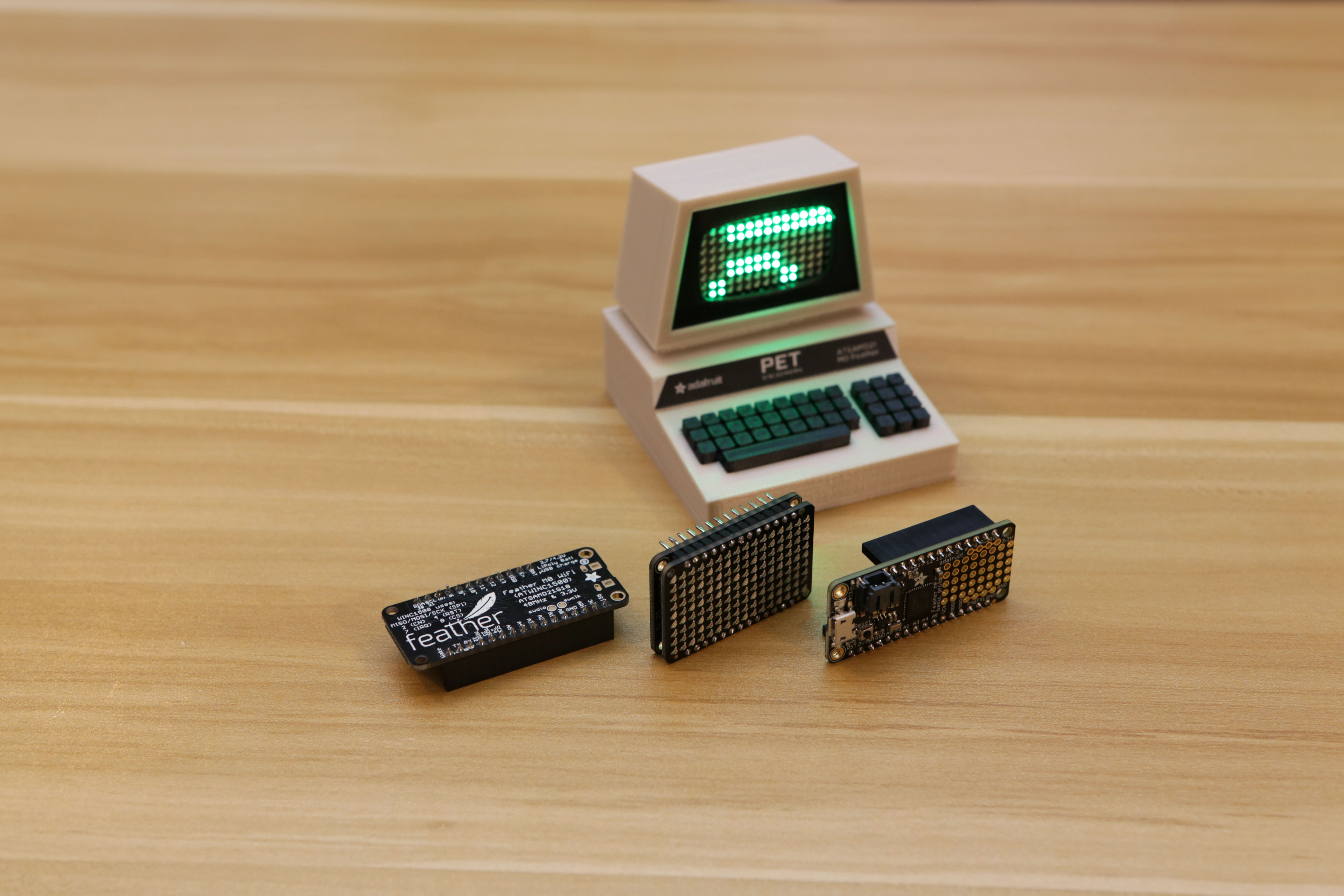 Mini Commodore PET with Charlieplexed LED Matrix by Adafruit | Download ...