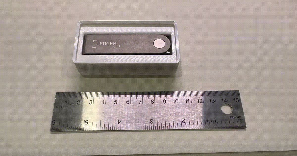 Gridfinity Ledger Nano X Holder 1x2x3 By Tony Download Free Stl Model
