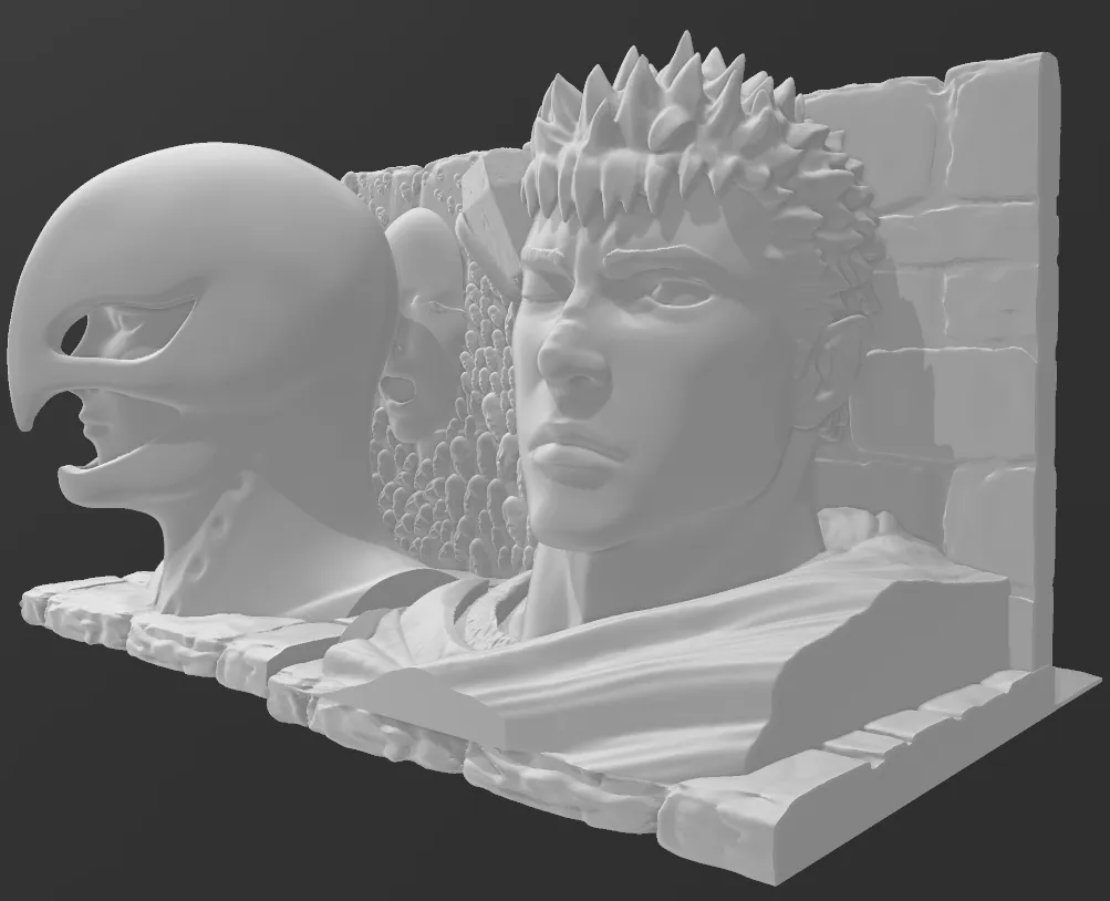 Guts And Femto Berserk Bookend Hefesto 3D by Huf | Download free STL ...