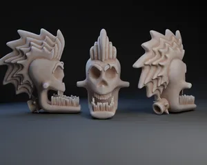 Skull punk box by Indy | Download free STL model | Printables.com