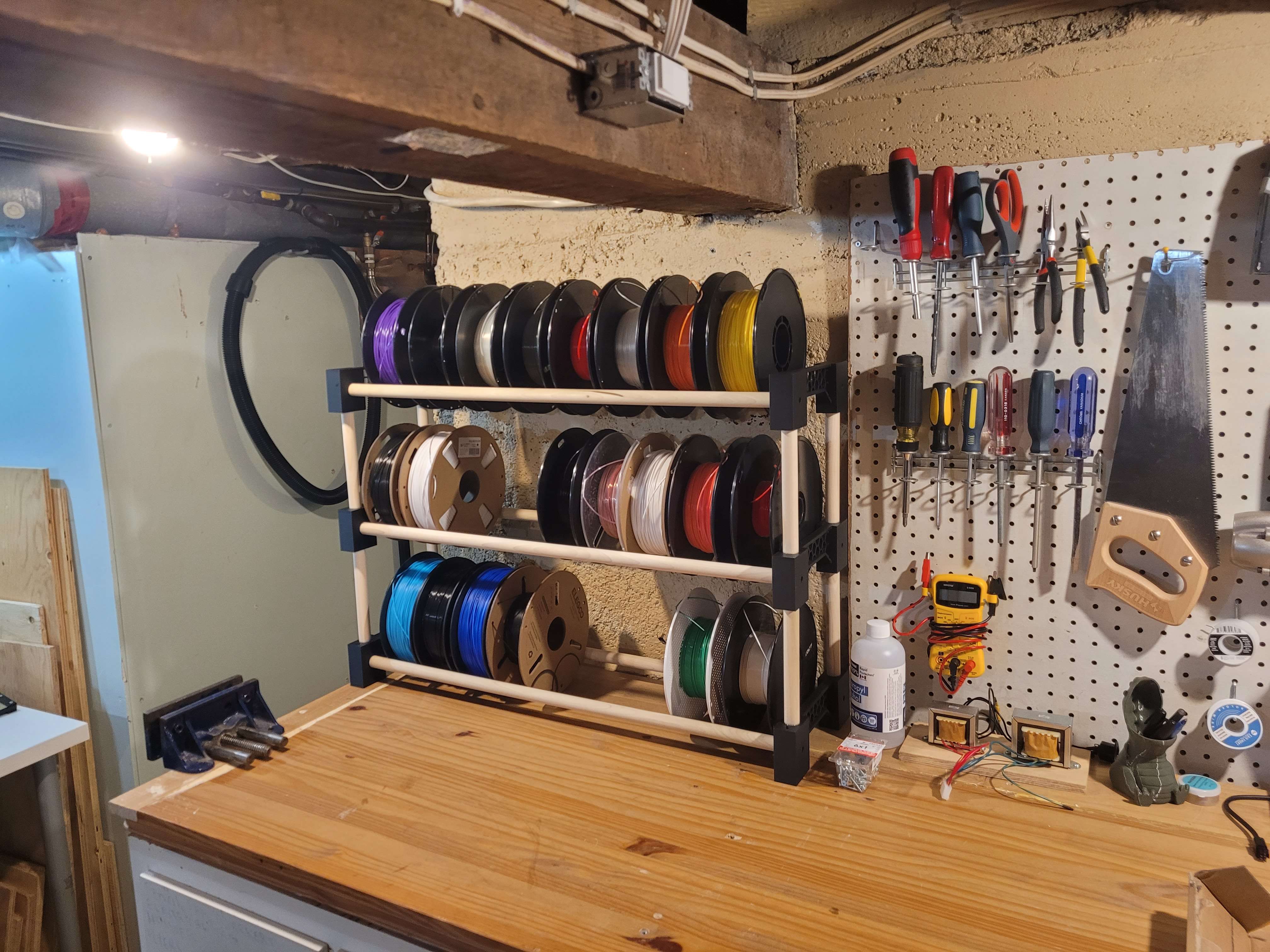 Modular Spool Rack Remix (Added Screw Holes to Bottoms) by mrusse ...