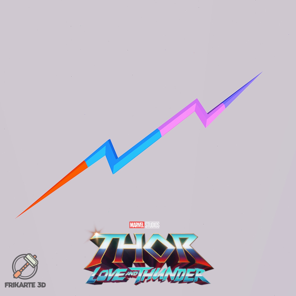 Zeus Thunderbolt - Thor: Love and Thunder by Frikarte3D | Printables Store