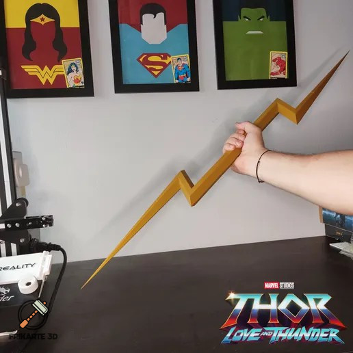 Zeus Thunderbolt - Thor: Love and Thunder by Frikarte3D | Printables Store