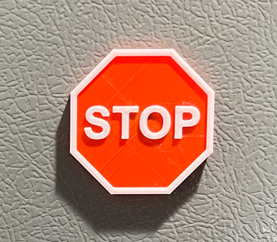 Stop Sign Magnet by Corey Deaton | Download free STL model | Printables.com