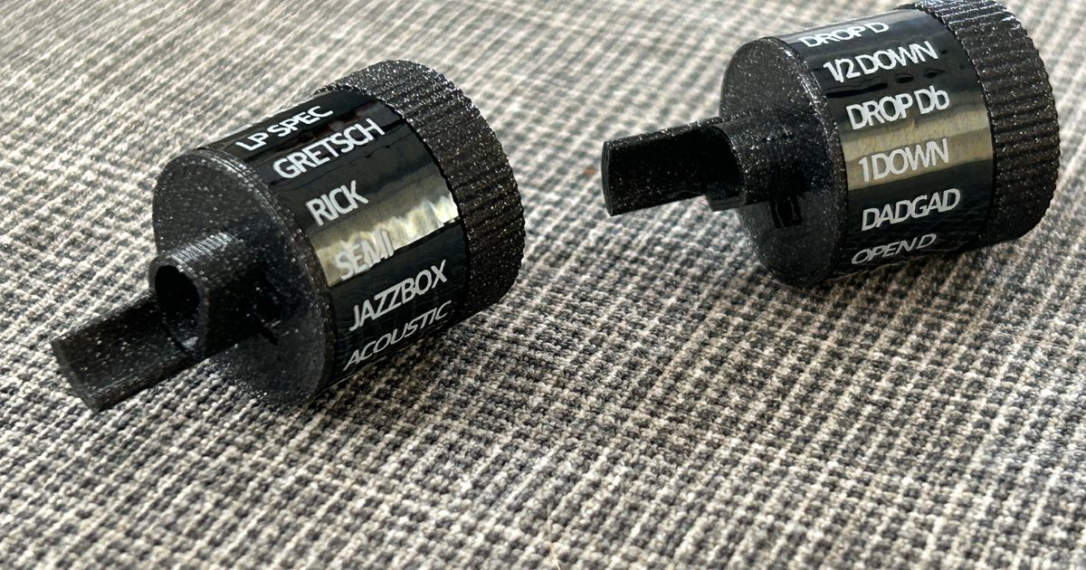 Customizable Knobs for Line 6 Variax or any Rotary Encoder or Rotary ...