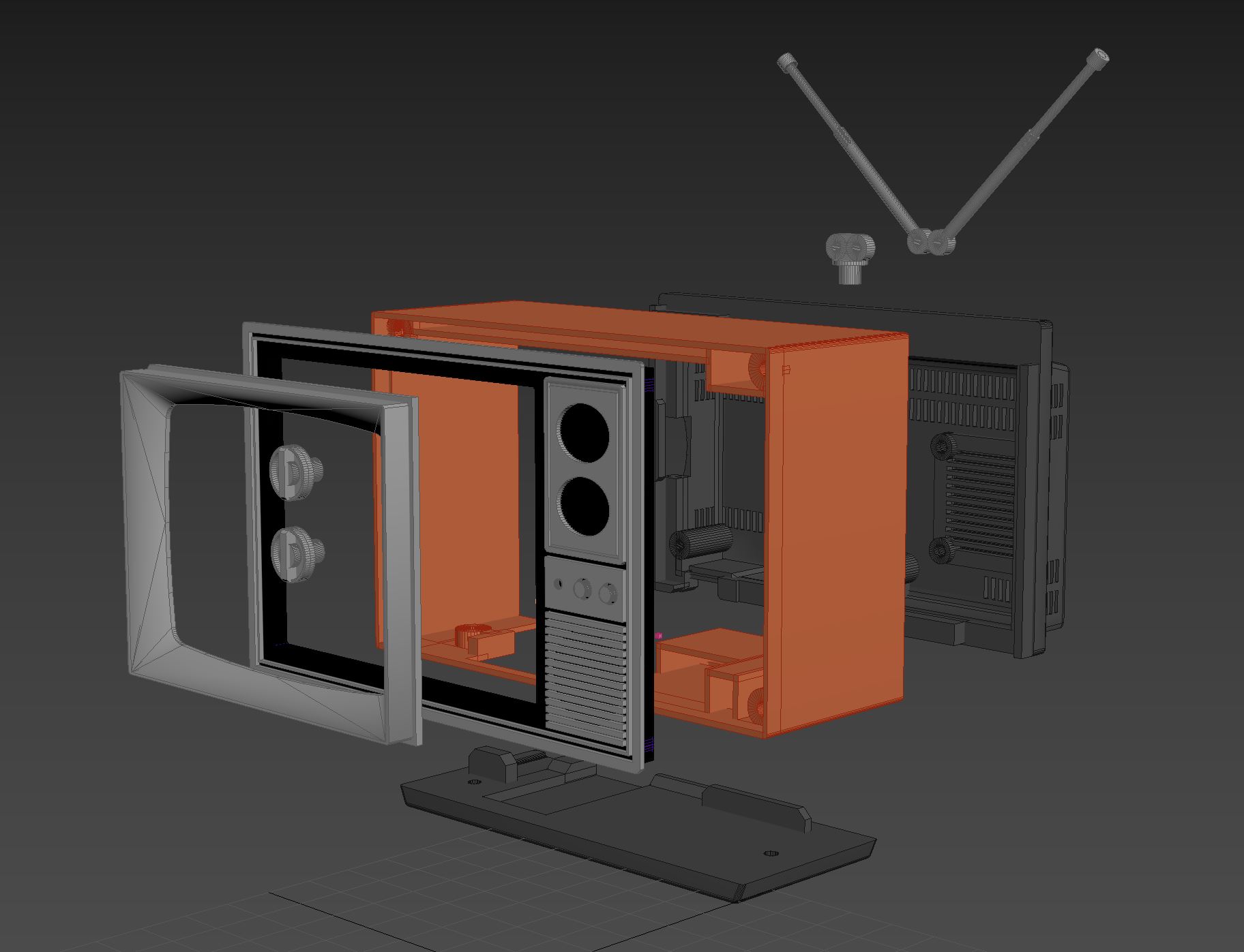 Retro TV Raspberry Pi Case V2 by fantasticmrdavid | Download free STL ...
