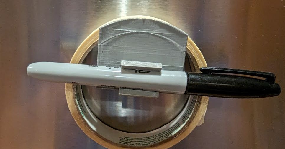 Magnetic Tape and Sharpie Holder by Phoenixcon | Download free STL ...