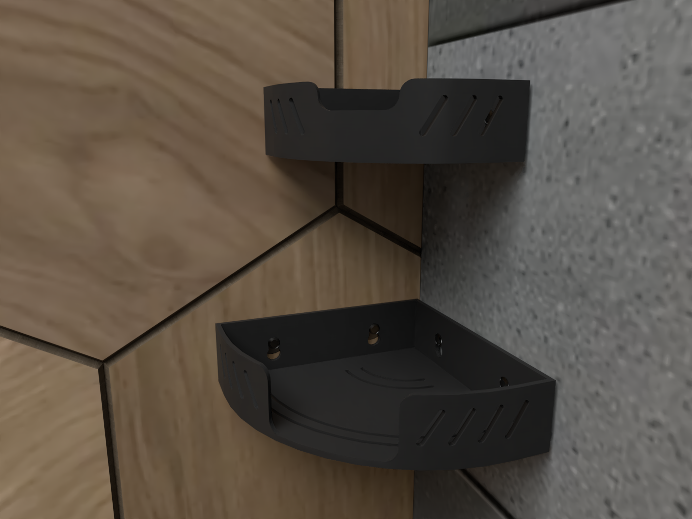 Bathroom corner shelf set by Carlos Martell | Download free STL model ...