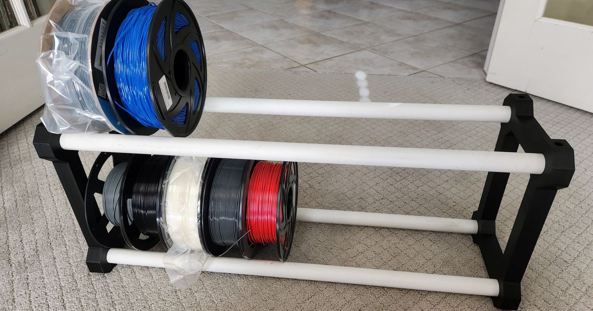 Filament Spool Rack - Single piece - 3/4" PVC by elementalvoid ...
