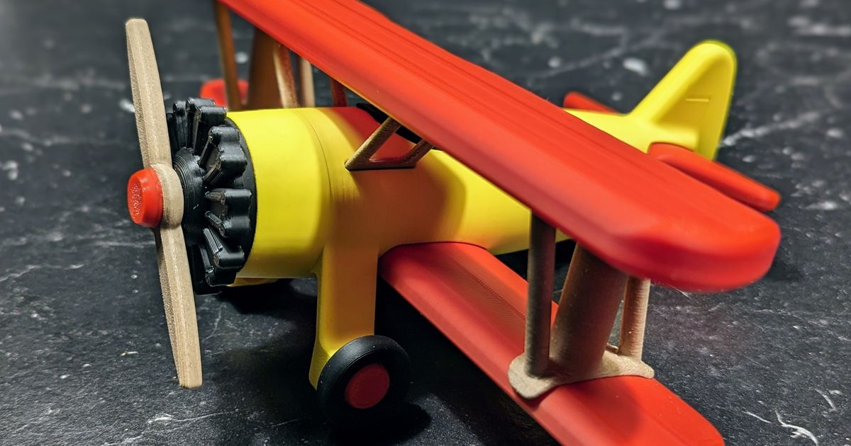 Boeing Stearman 75 Toy Plane by blecheimer | Download free STL model ...