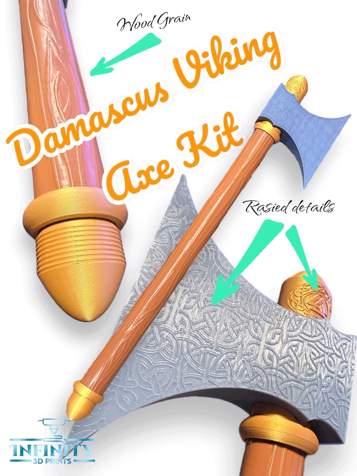 VIKING AXE KIT by Infinity 3D Prints | Download free STL model ...