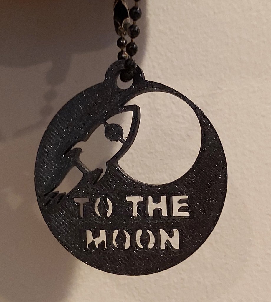 To The Moon Keychain by mathewdunne | Download free STL model ...
