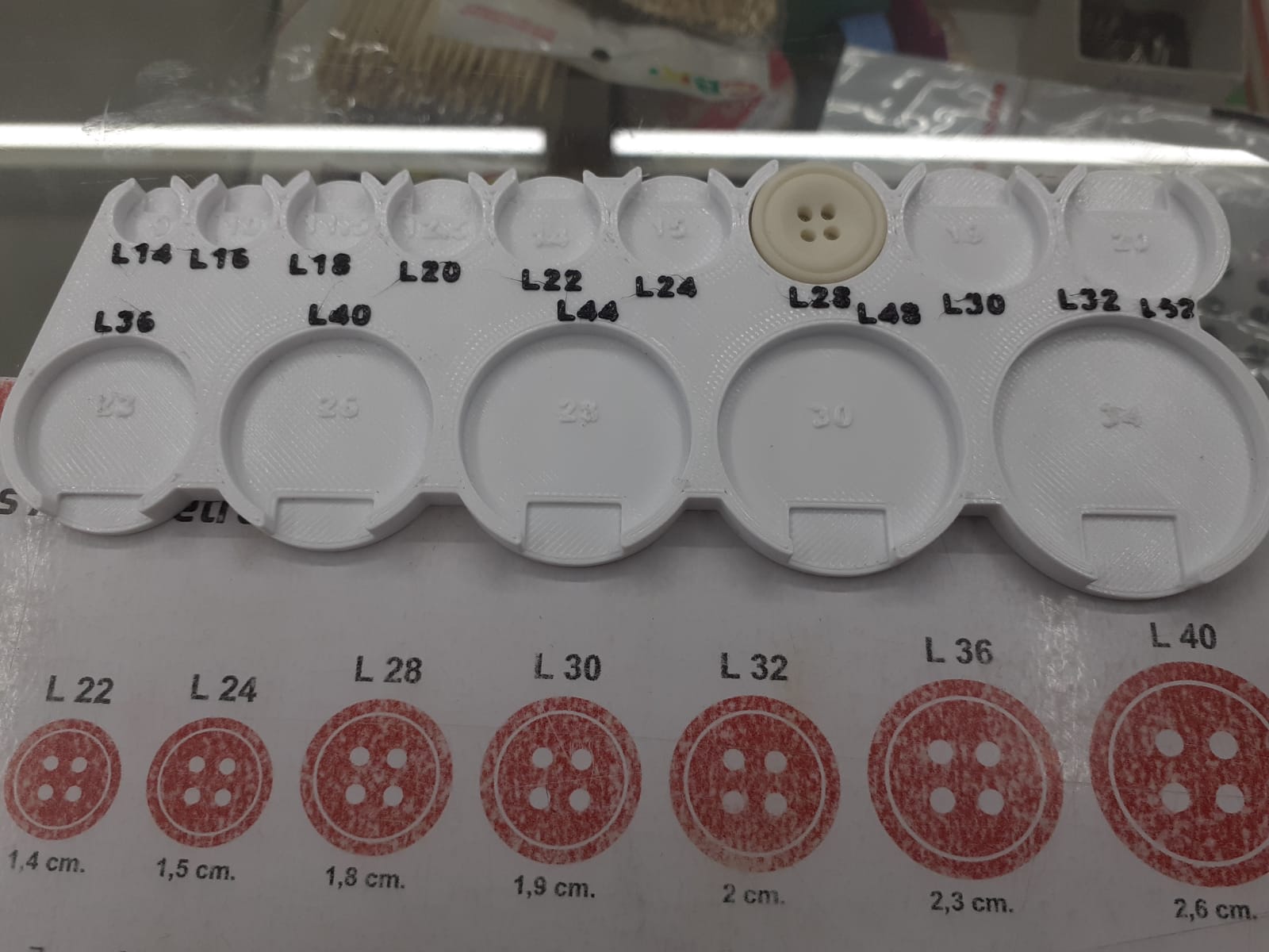 Button measuring tool by Marcos | Download free STL model | Printables.com