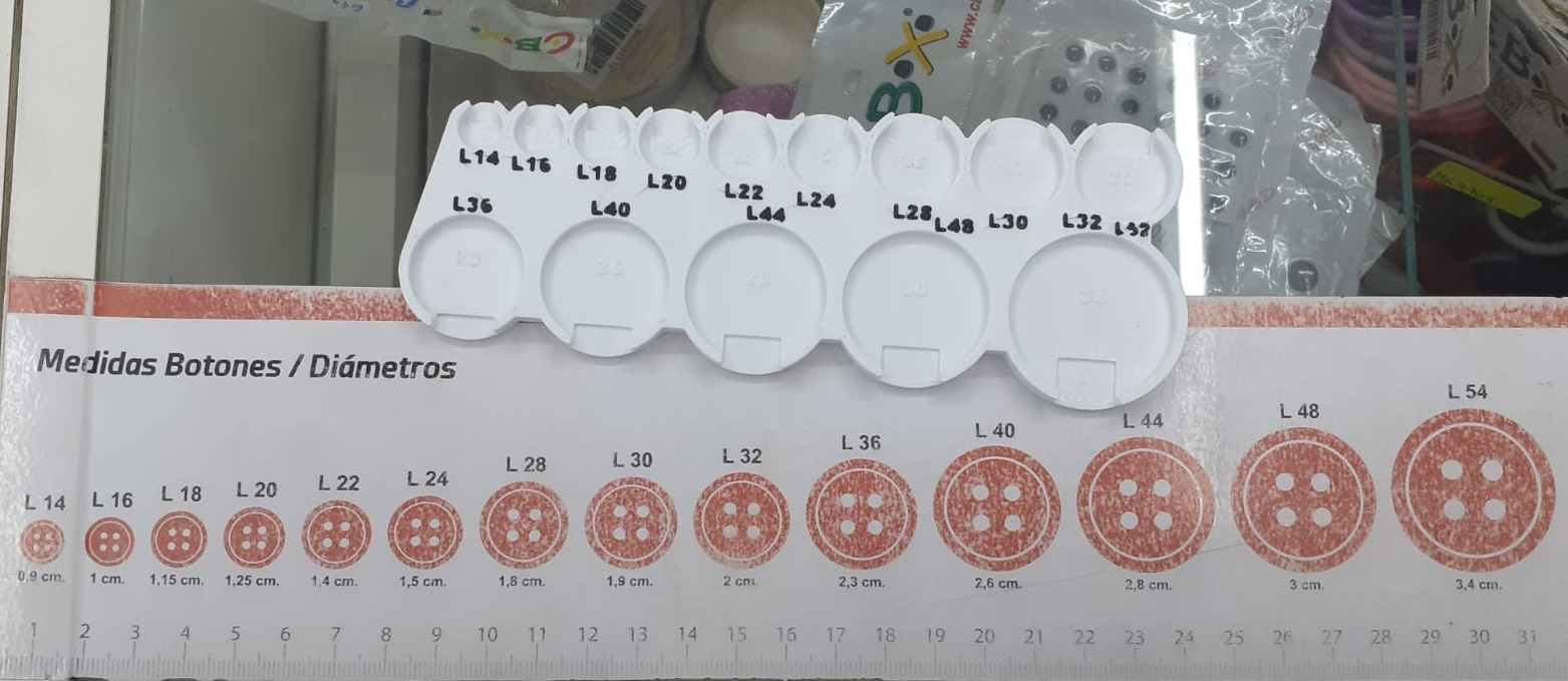 Button measuring tool by Marcos | Download free STL model | Printables.com