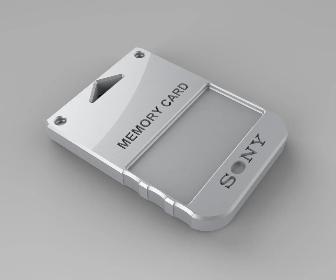 Keychain Memory Card PSX Playstation by Info Sakkez | Download free STL ...