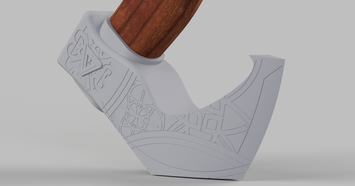 Axe Viking Magnet by P A R A D O X E | Download free STL model | Printables.com