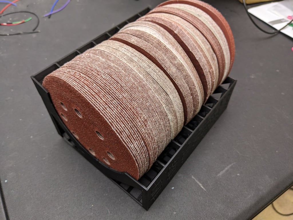 Sanding Disk Holder (5" discs) by phillipdhall | Download free STL ...