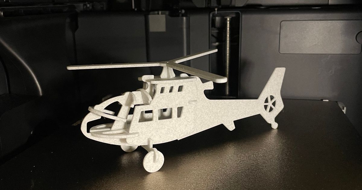 Helicopter Kit Card by Souky1122 | Download free STL model | Printables.com