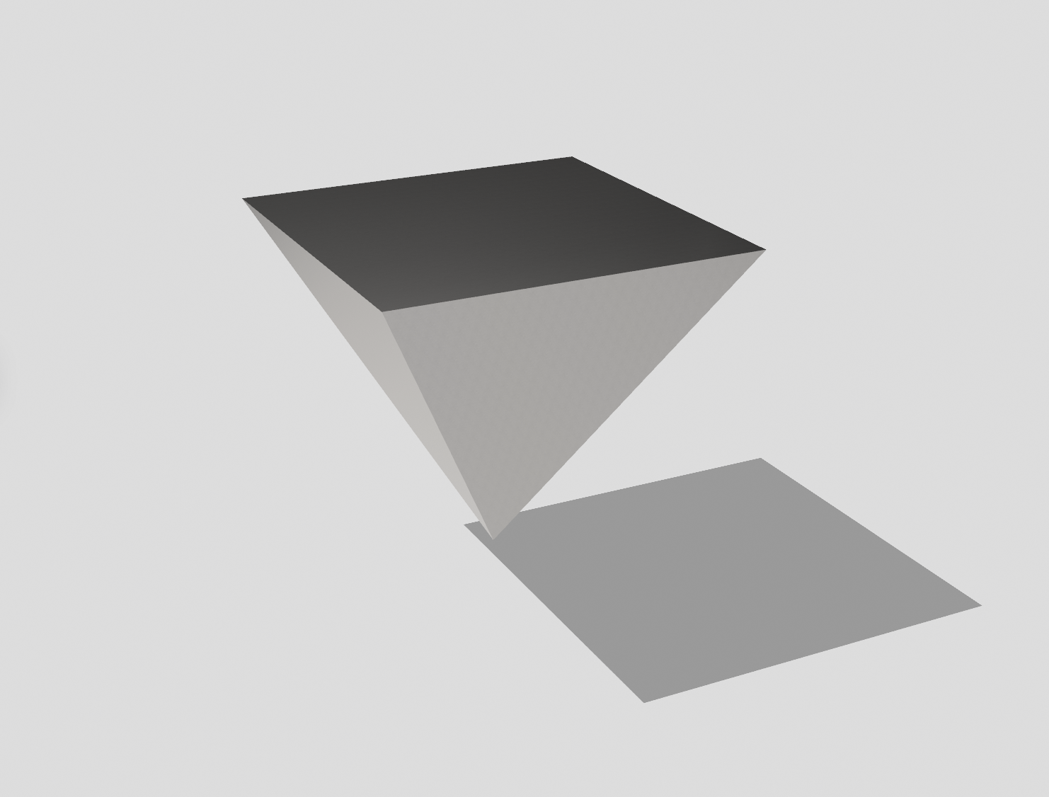 Upside down pyramid- support testing object by Mr. Poly | Download free ...