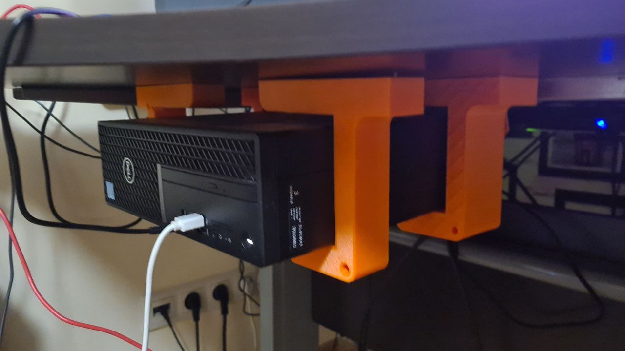 Optiplex SFF Desk mount by alufers | Download free STL model ...
